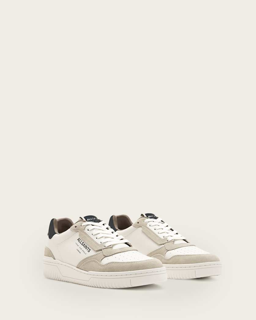 Regan Low Top Trainers CHALK WHITE/BLACK | ALLSAINTS